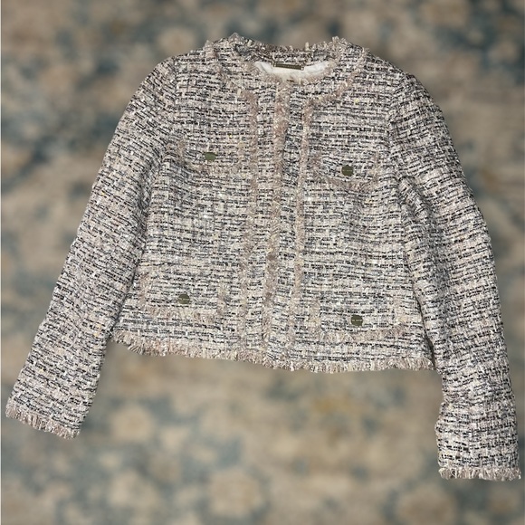 Ted Baker | Jackets & Coats | Ted Baker Boucle Cropped Jacket | Poshmark